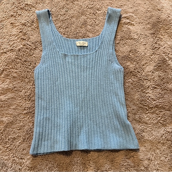 Brandy Melville | Tops | Brandy Melville Light Blue Ribbed Tank Top ...